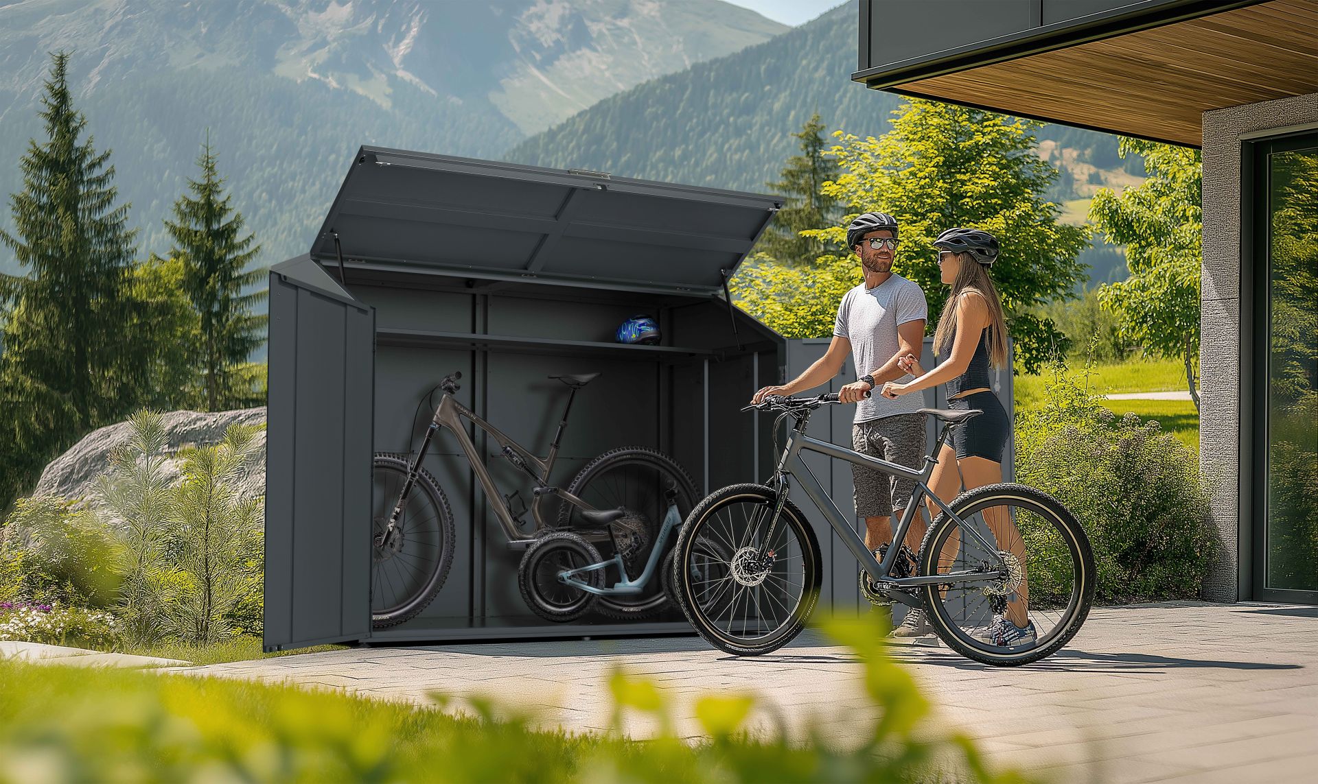 Fahrradbox Fr Garten